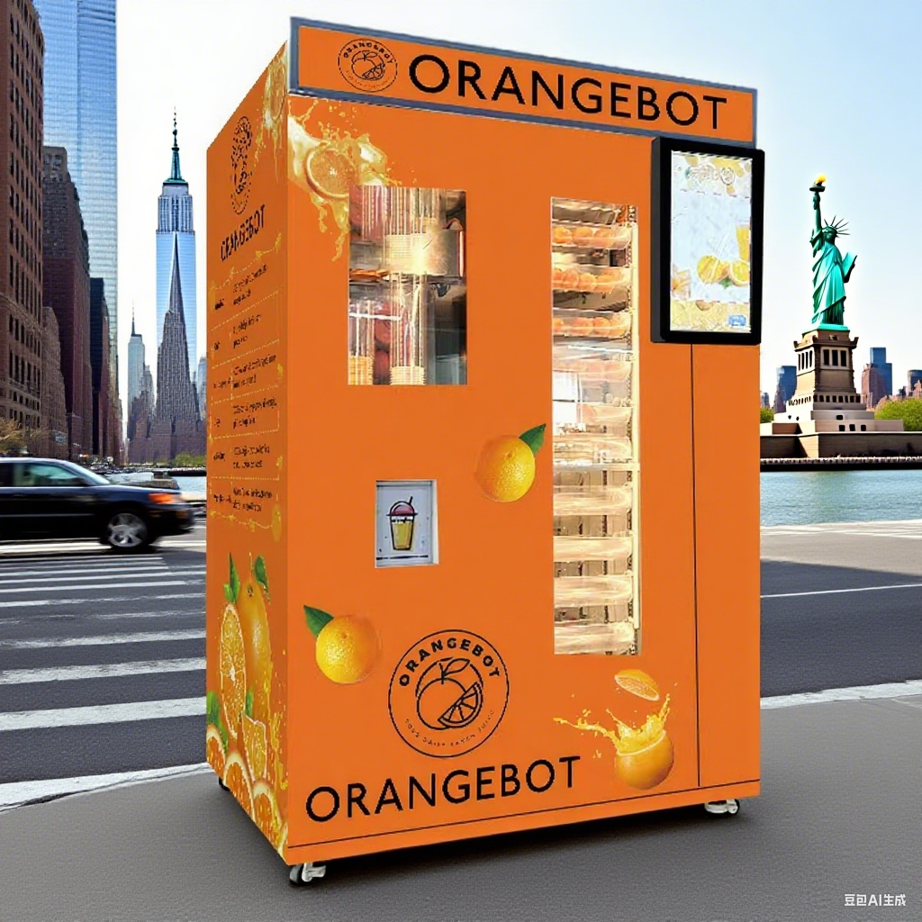 2026 New Fresh Orange Juice Vending Machine, Self-Serve Touch Screen ...
